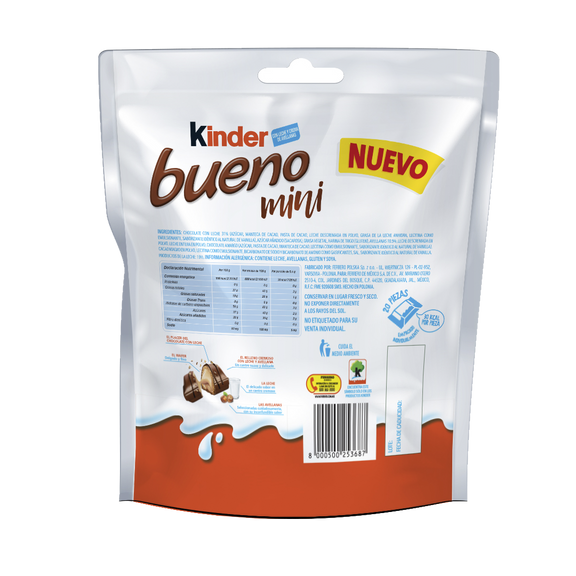 FERRERO KINDER BUENO MINI 1/20pz (Caja:24dsp) – Dulcerías Balu