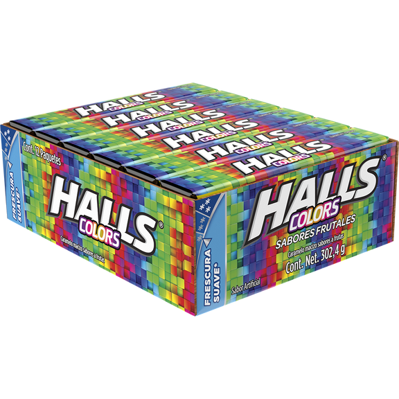 MOZ HALLS COLORS 1/12pz (Caja:30dsp) – Dulcerías Balu