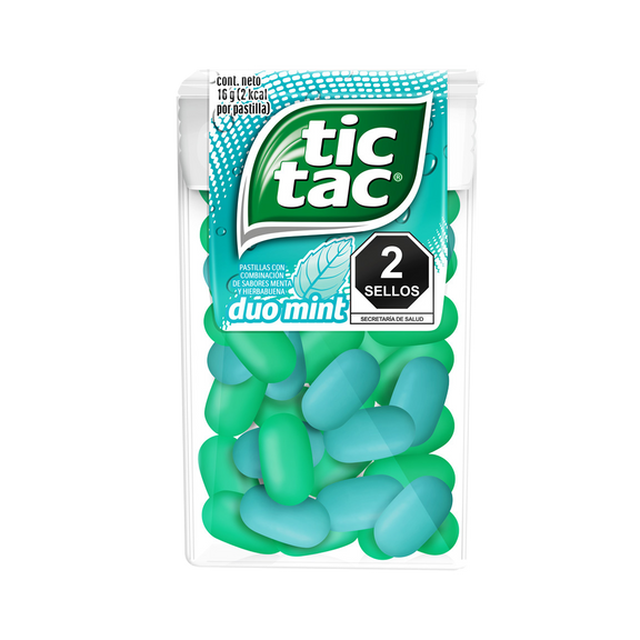 FERRERO TIC TAC DUO MINT 1/12pzs (Caja: 12dsp) – Dulcerías Balu